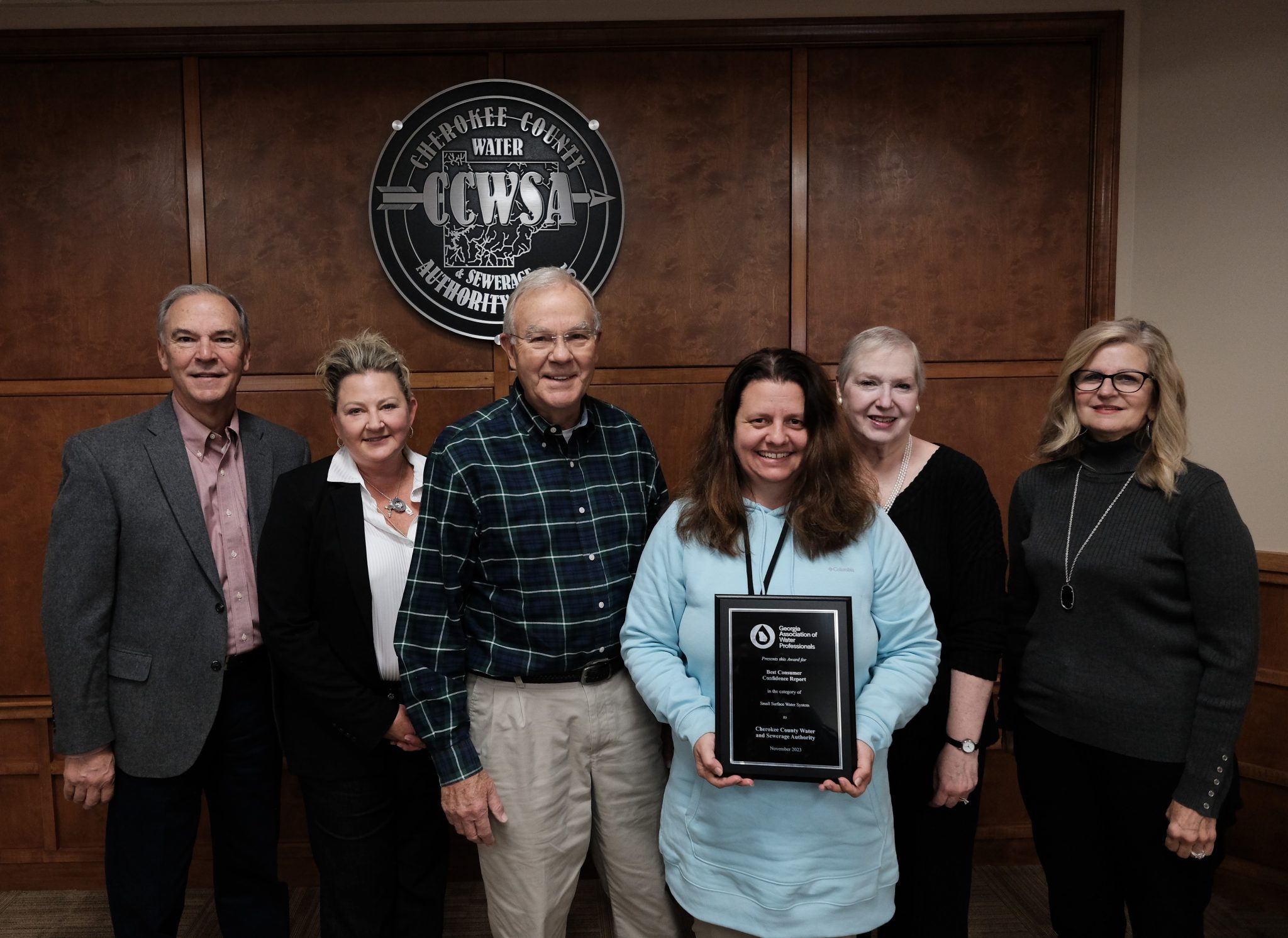 CCWSA received the Best Consumer Confidence Report (CCR) from the ...